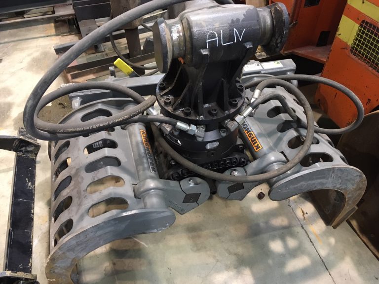 Grappin de démolition et tri sur grue 8T attache Morin module 2 - ALN ...